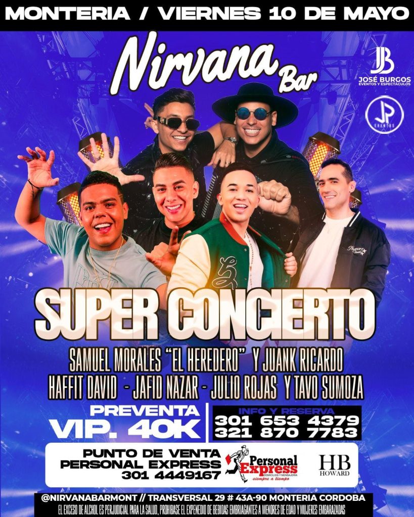 Nirvana Bar prepara súper concierto con el vallenato joven de moda ...