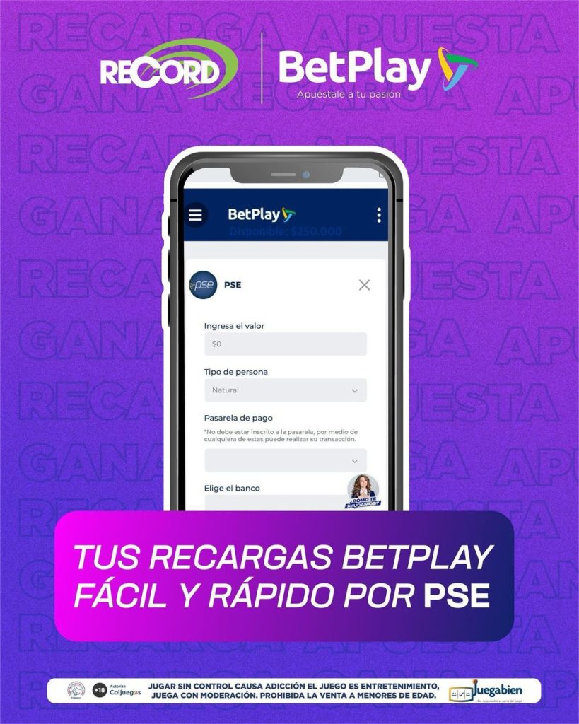 Realiza tus recargas a BetPlay desde la comodidad de tu hogar ...