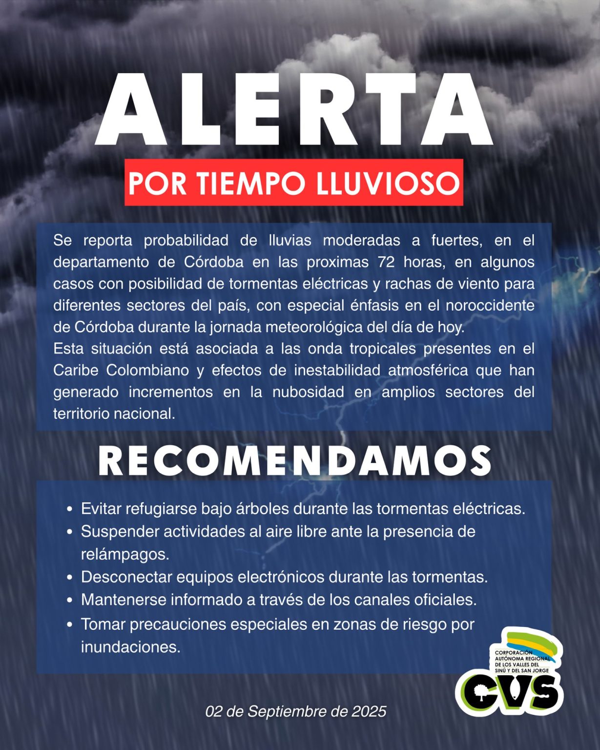 ¡ALERTA! Onda tropical generará fuertes tormentas eléctricas ...