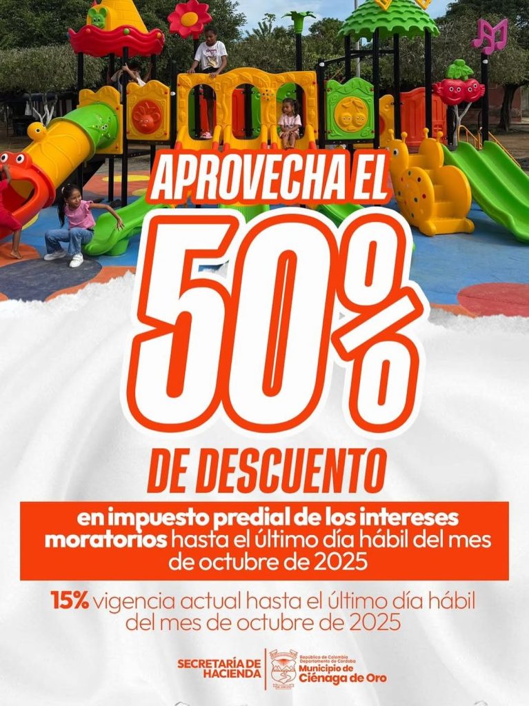 Alcaldía de Ciénaga de Oro ofrece descuentos para quienes se pongan al ...