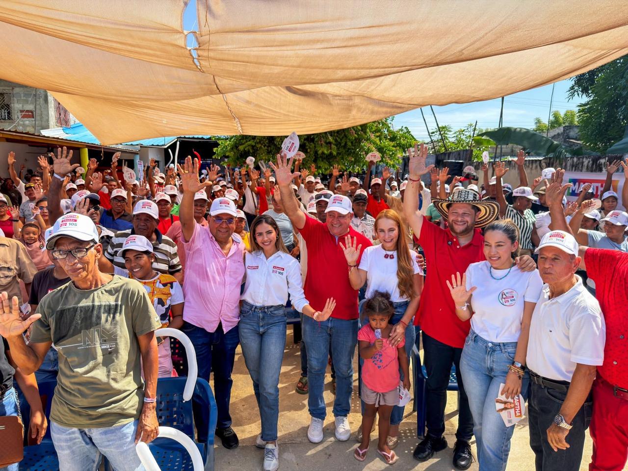 San Antero se viste de rojo y respalda a Martha Ruíz Solera rumbo a la ...